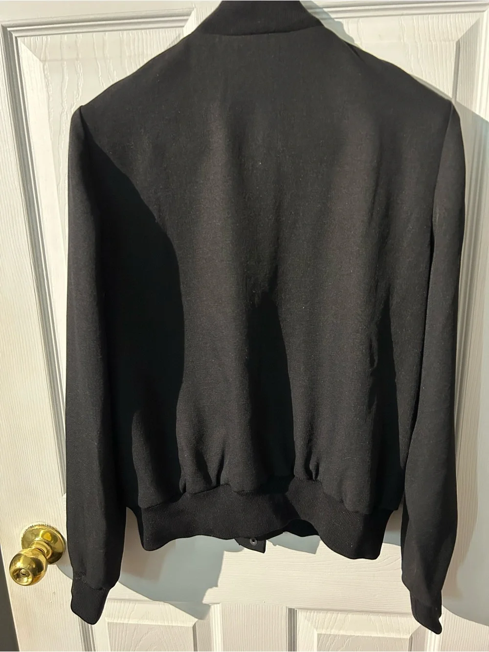 Wilfred | Jackets & Coats | Wilfred Black Bomber Jacket With Snap Front ...
